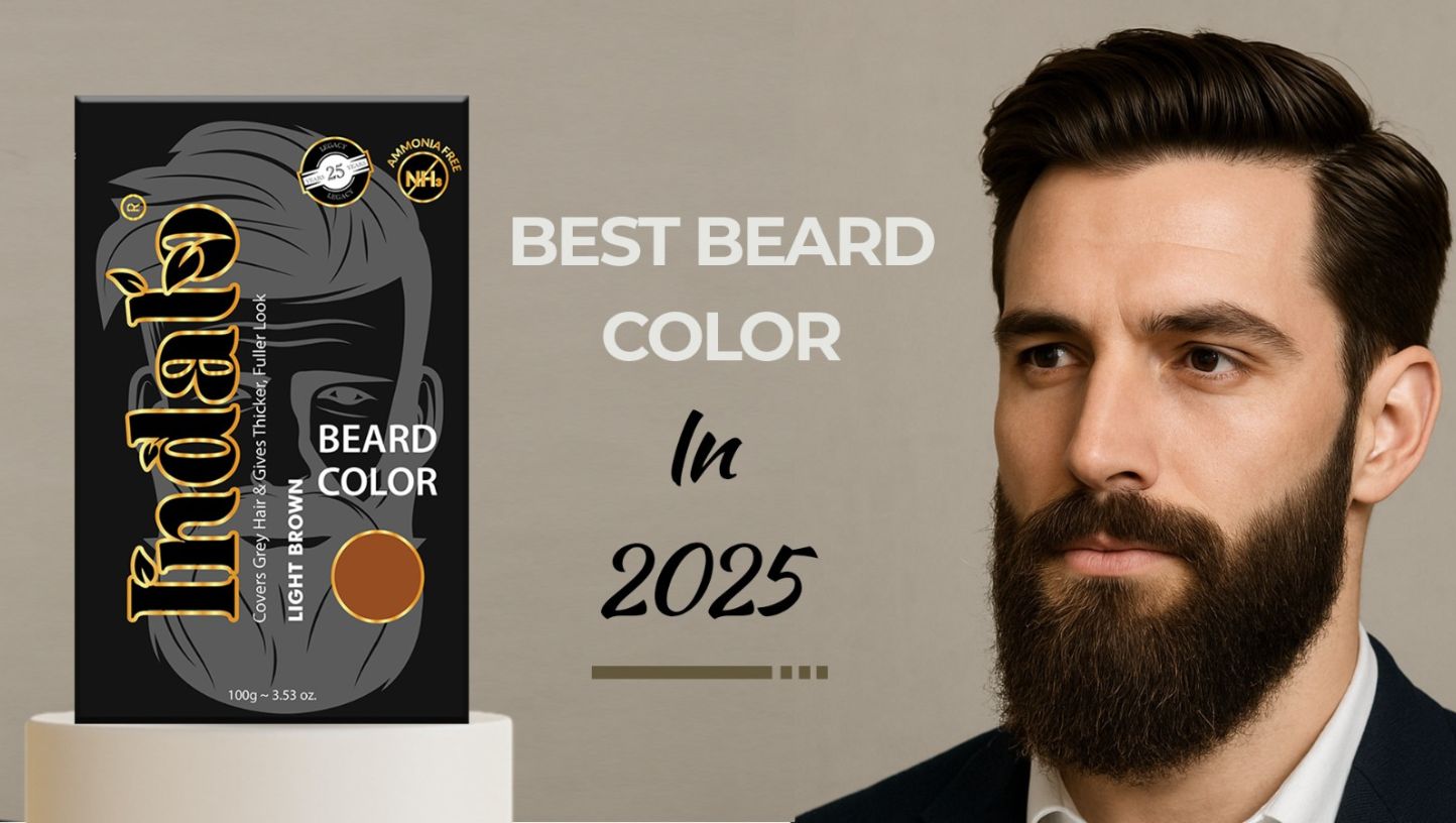 Best Beard Color for Men: Natural Black Beard Dye by Indalo for a Conf
