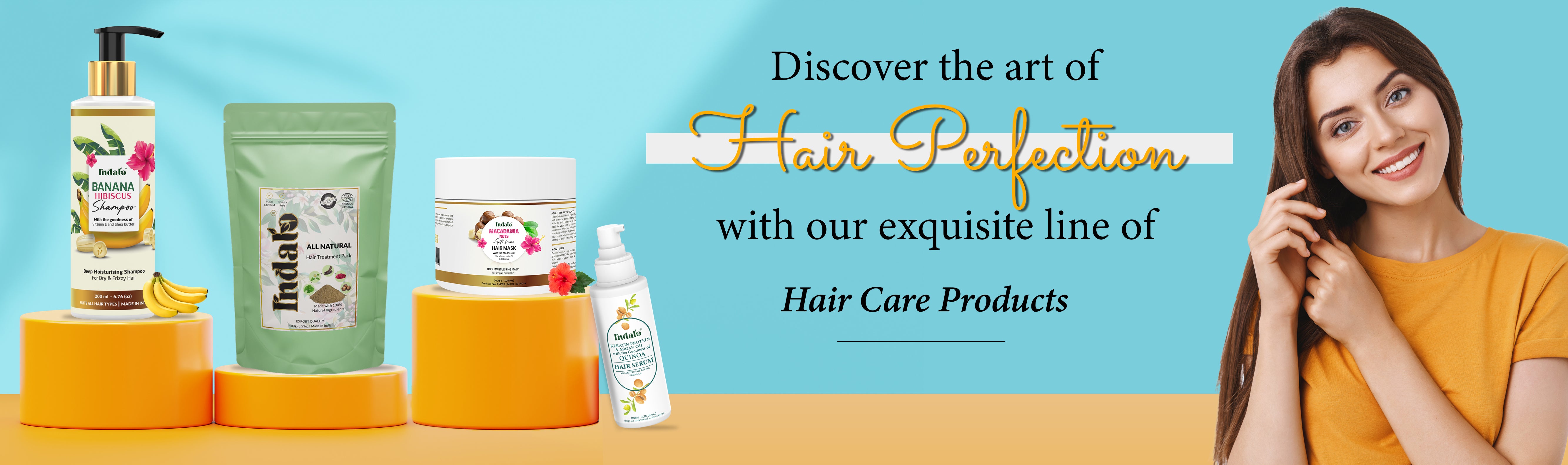 Buy Natural Hair Colours | Hair Treatment Packs & Shampoos | Indalo