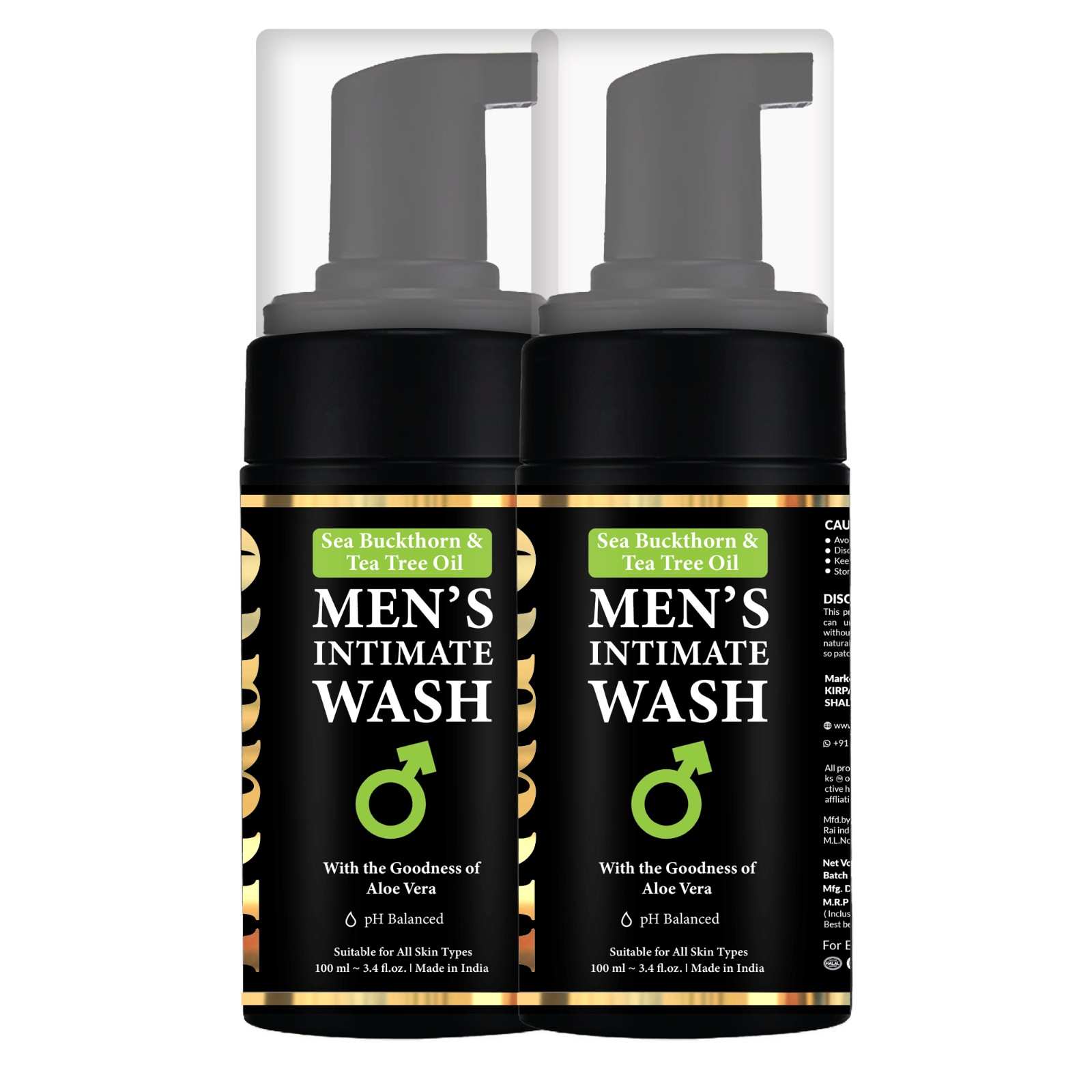 Men’s Intimate Wash with Tea Tree Oil & Sea Buckthorn – Buy now – Indalo