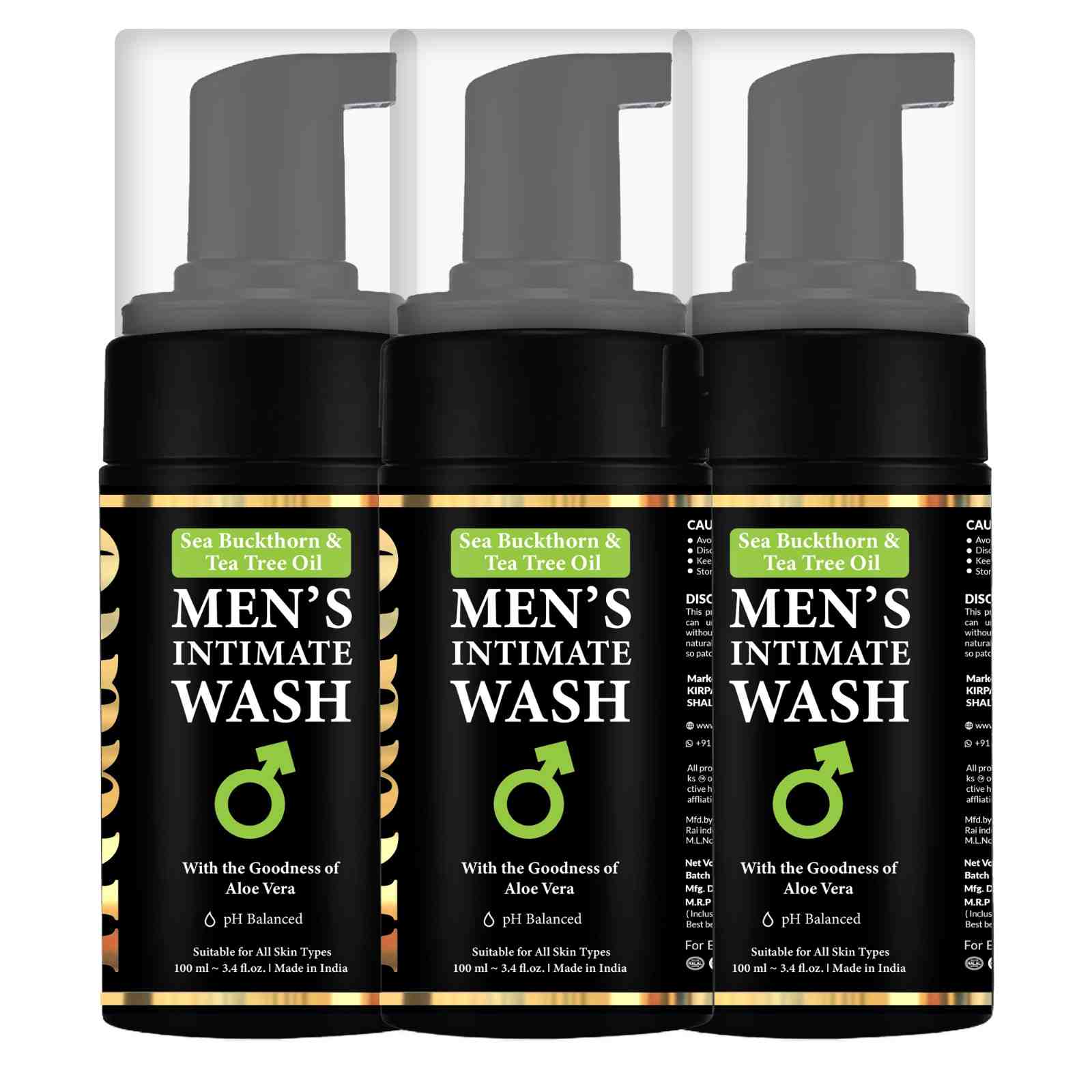 Men’s Intimate Wash with Tea Tree Oil & Sea Buckthorn – Buy now – Indalo
