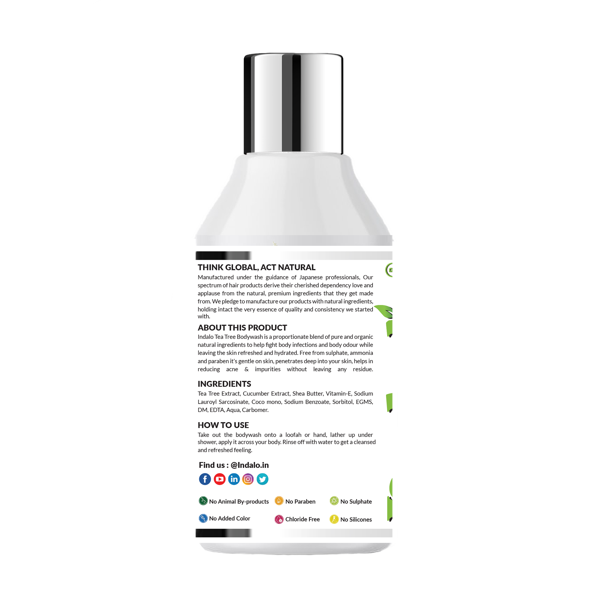 Tea Tree Body Wash with Cucumber & Shea Butter – Refreshing Skin Care ...