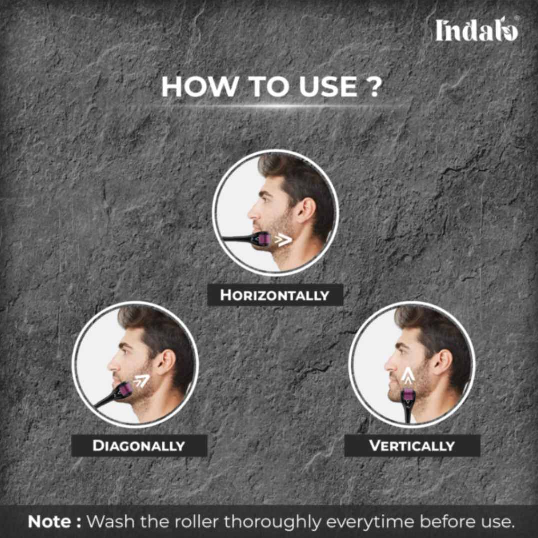 Derma Roller 0.5mm with 540 Titanium Alloy Needles - Indalo