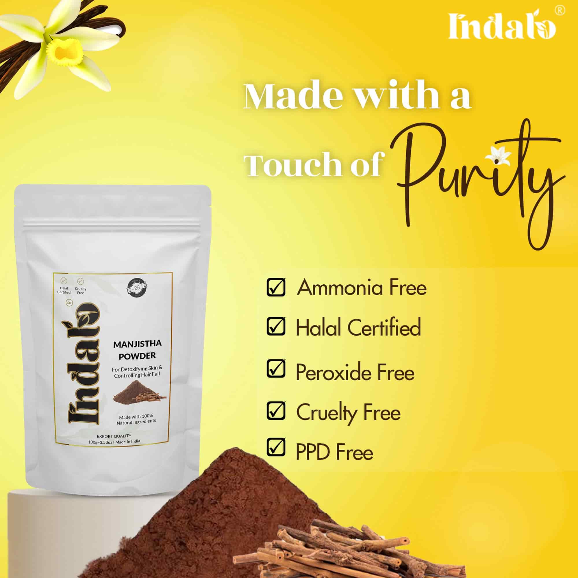 Manjistha Powder to Reduce Dark Spots | Shop from Indalo