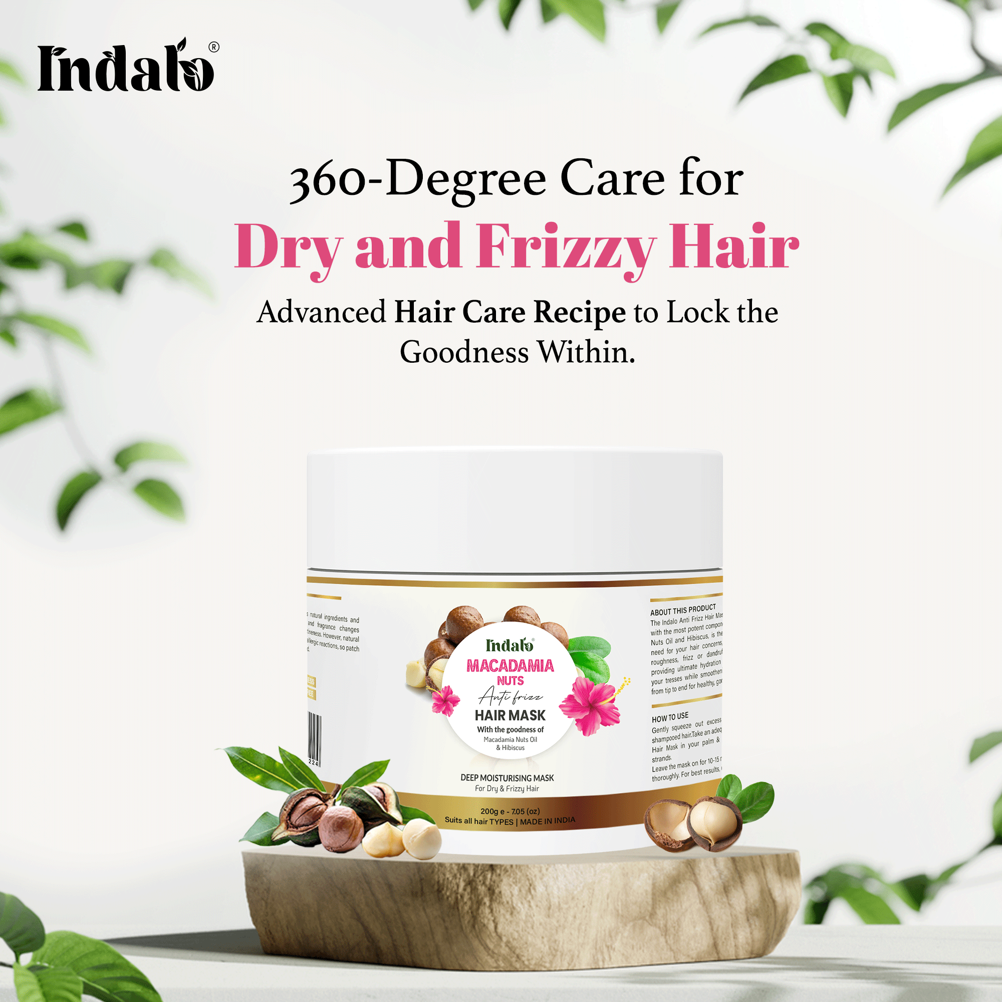 Bid Goodbye to Frizzy and Dry Hair with Indalo’s Macadamia Hair Mask ...